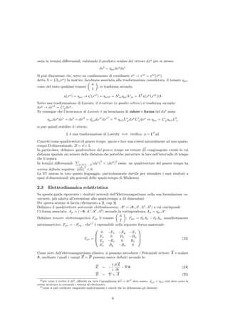 Stringhe Relativistiche Classiche | PDF