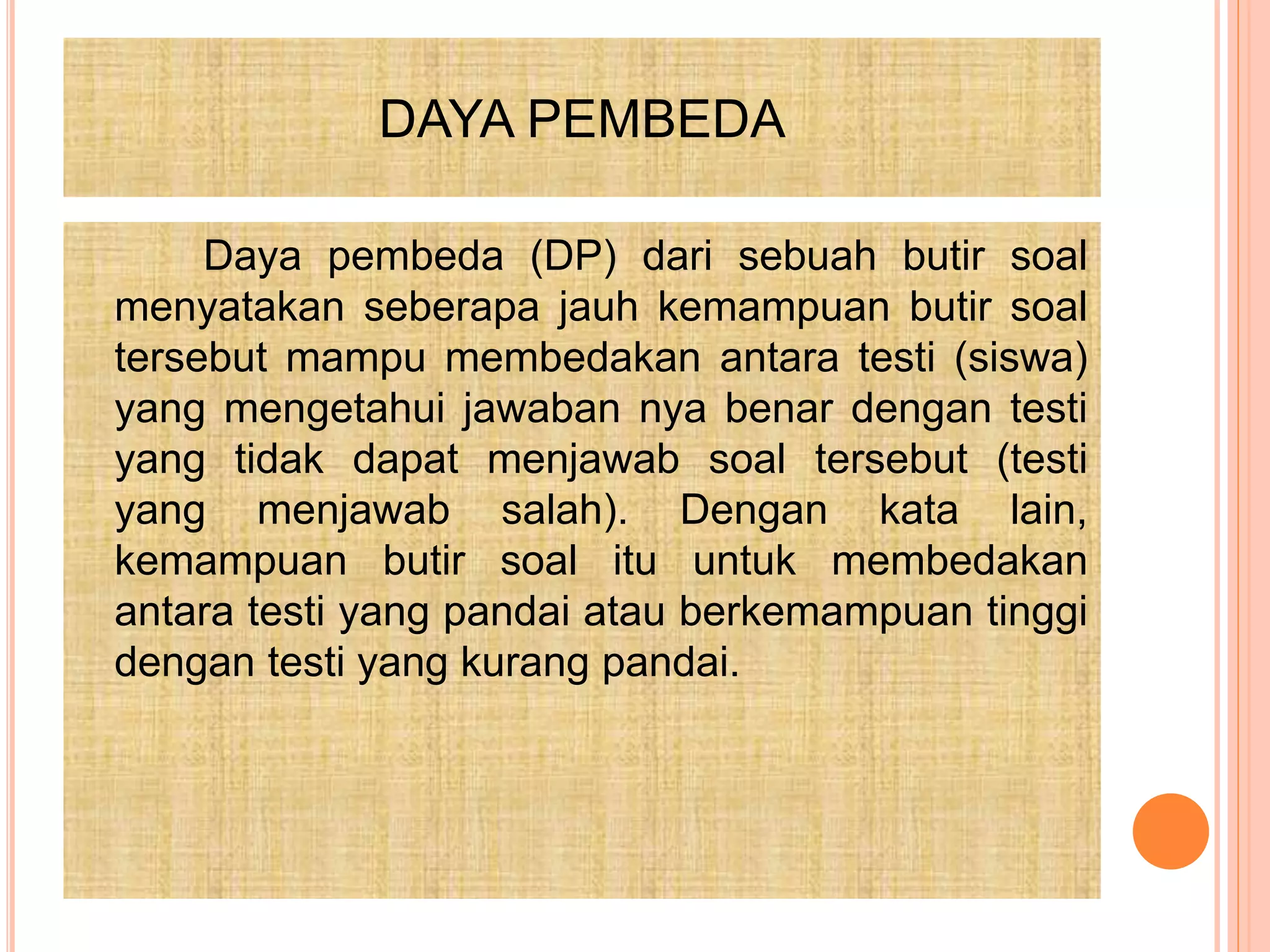 Tes kemampuan berfikir kreatif matematis | PPT