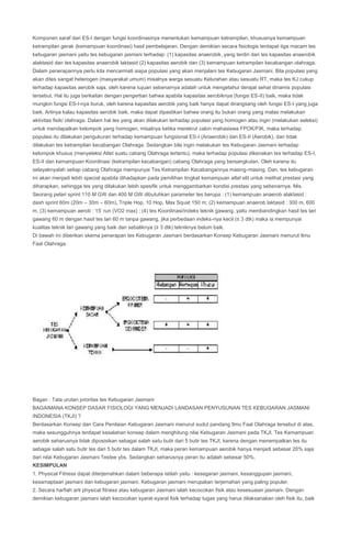Tes kesegaran jasmani indonesia | DOCX