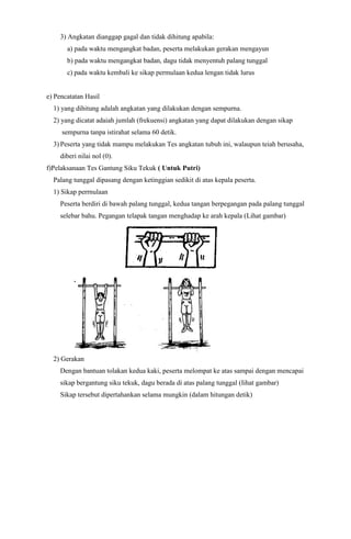 Tes kesegaran jasmani indonesia | DOCX