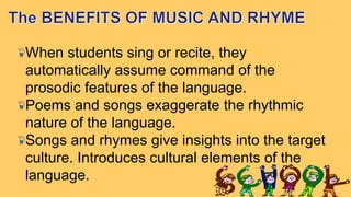 Teaching English Using Nursery Rhymes and Songs | PPTX