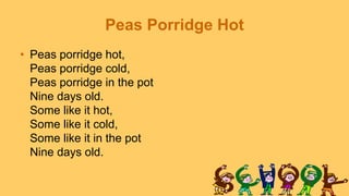 Teaching English Using Nursery Rhymes and Songs | PPTX