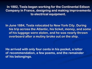 Nikola Tesla- one of the highest minds on the earth. | PPTX