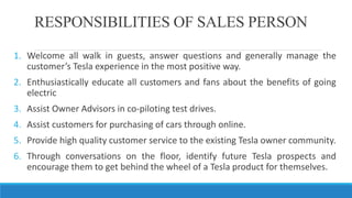 Tesla : sales and distribution | PPTX