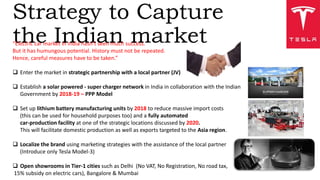 Tesla - Potential Market Expansion in India | PPTX