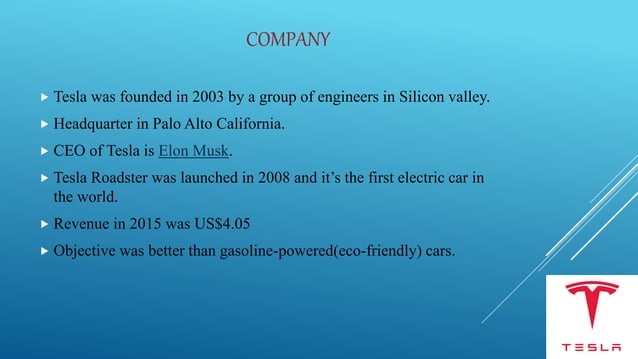 presentation on Tesla | PPTX