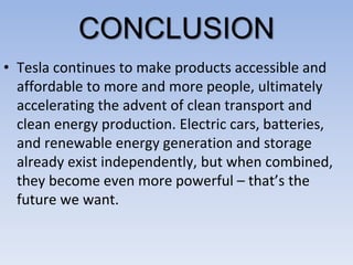 Tesla | PPTX | Automotive Industry | Industries