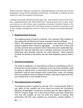 An Analysis of TESLA’s Strategy in Germany STRATEGIC MANAGEMENT | PDF