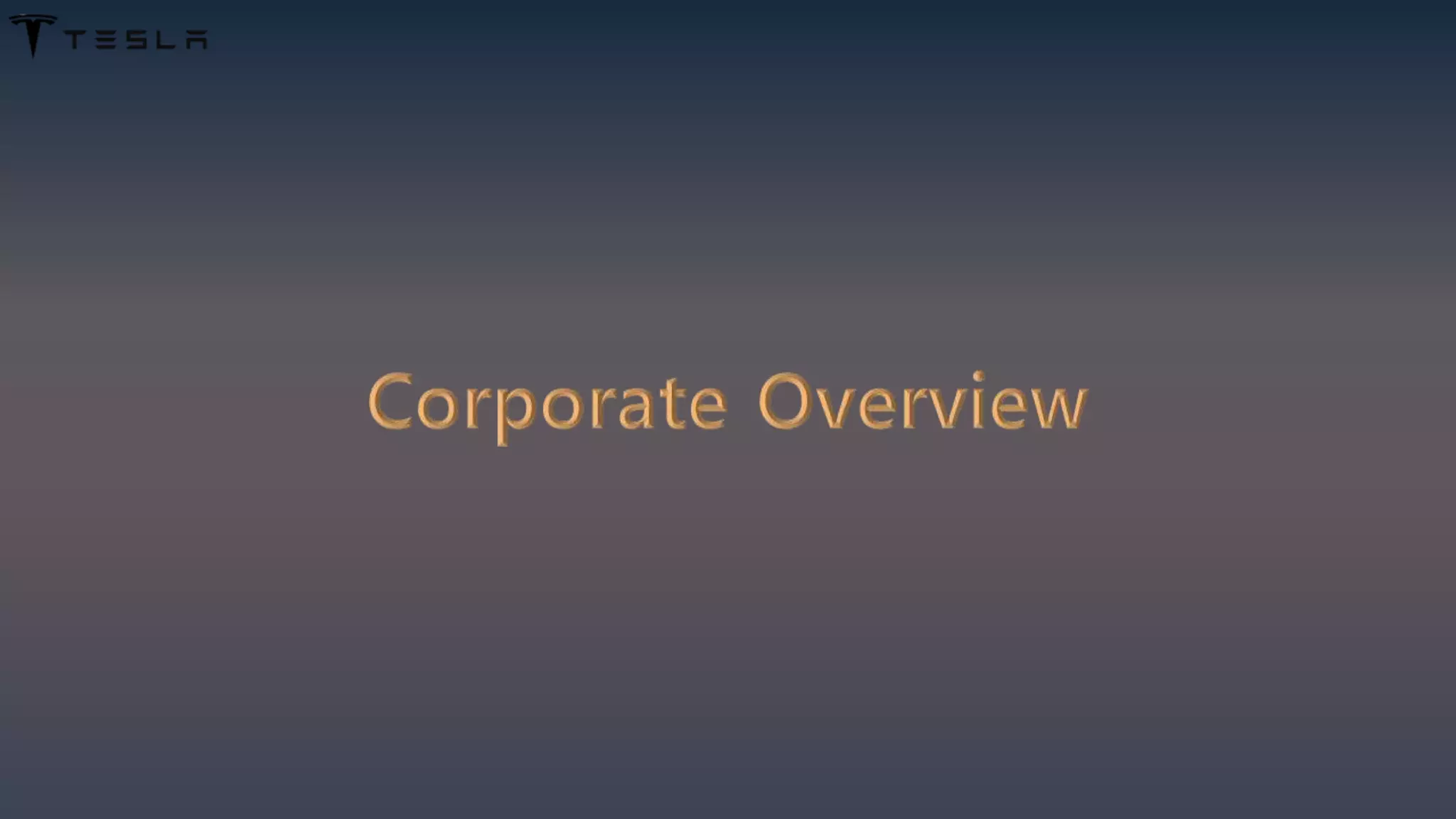 Tesla corporate report | PPTX