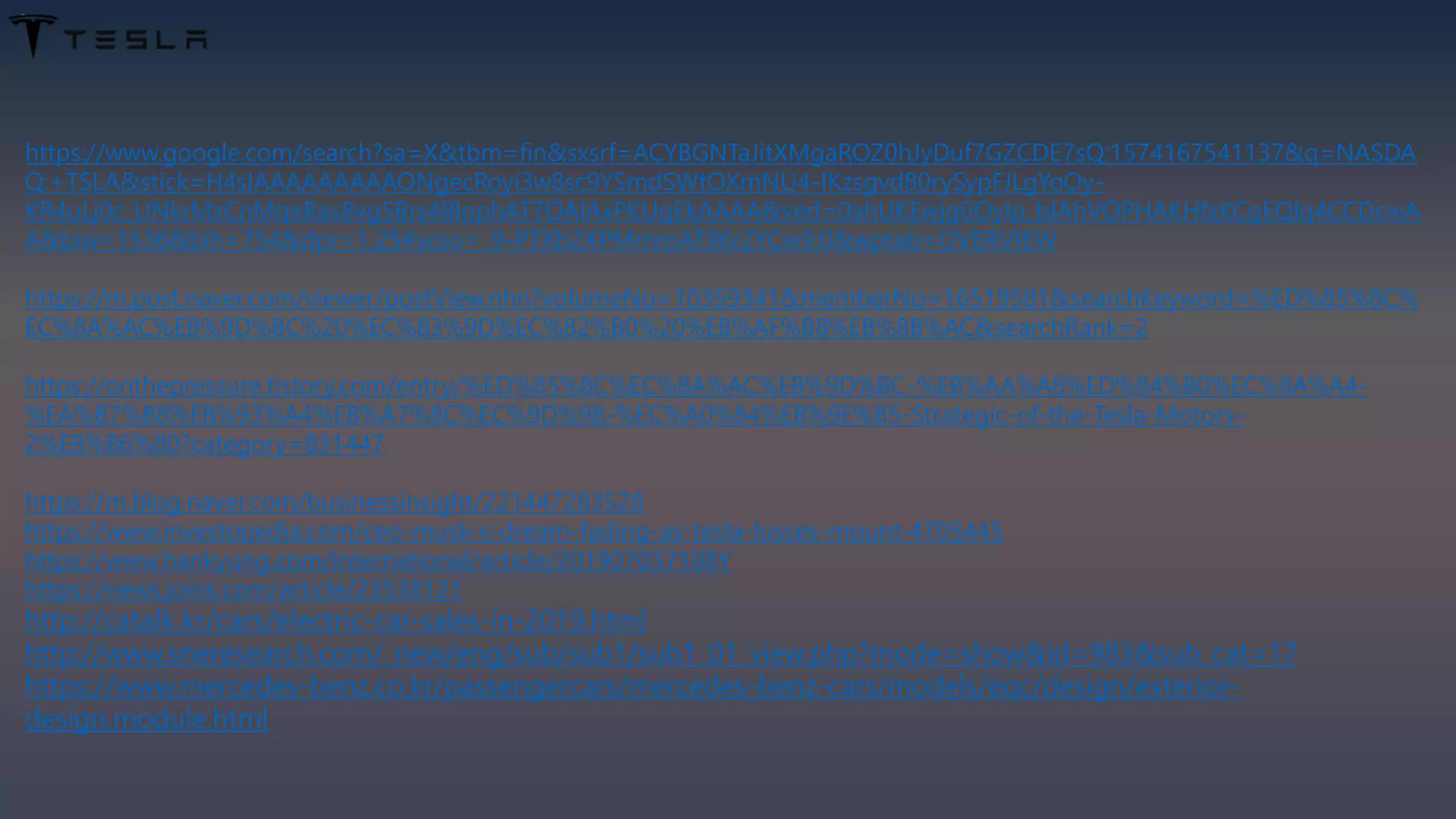 Tesla corporate report | PPTX