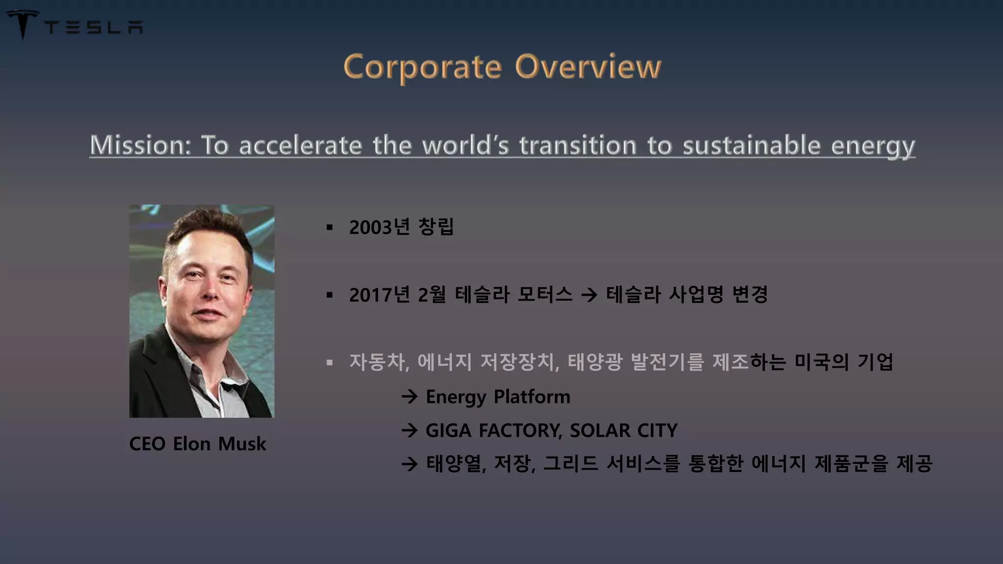 Tesla corporate report | PPTX