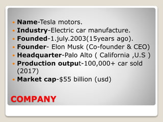 Tesla motors | PPT
