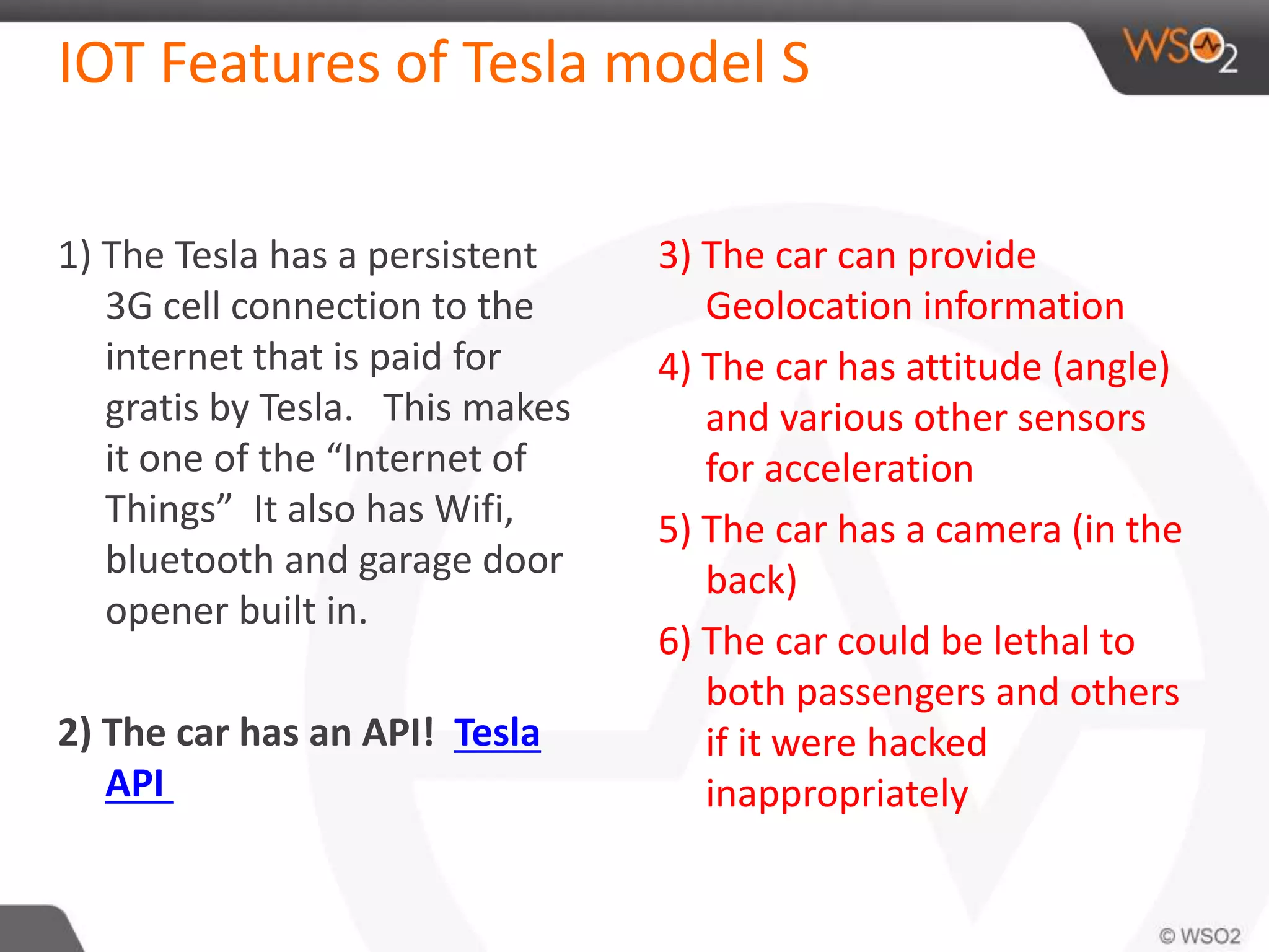 Tesla iot case study | PPTX
