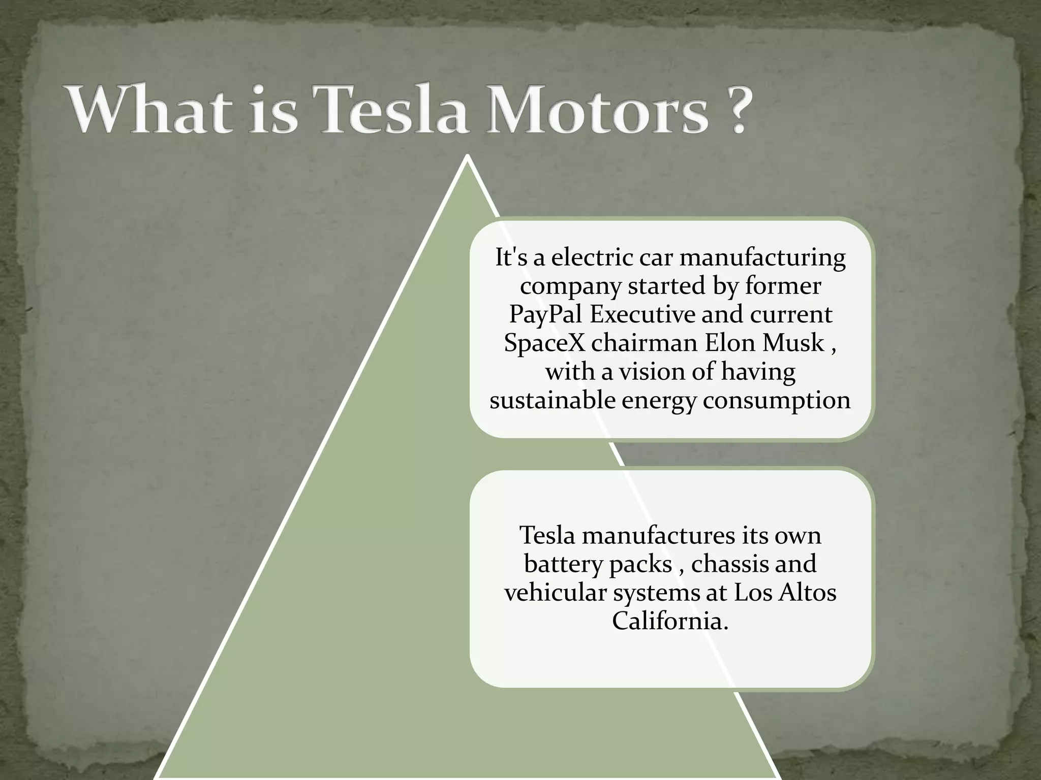 Tesla and Advent of Electric Cars | PPTX
