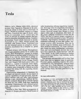 Tesla the lost inventions - by george trinkaus | PDF