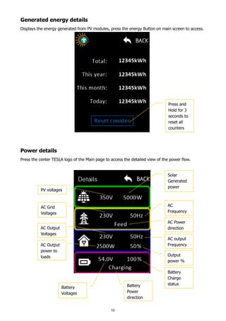 Tesla 5k infinity hle manual tesla infinity hle user manual | PDF