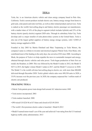 Tesla analysis of plc | PDF