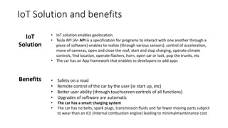 Tesla as io t case study brief for learning purpuses | PPTX