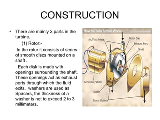 Tesla bladeless turbine | PPT