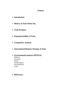 Business Strategy of Tesla | PDF