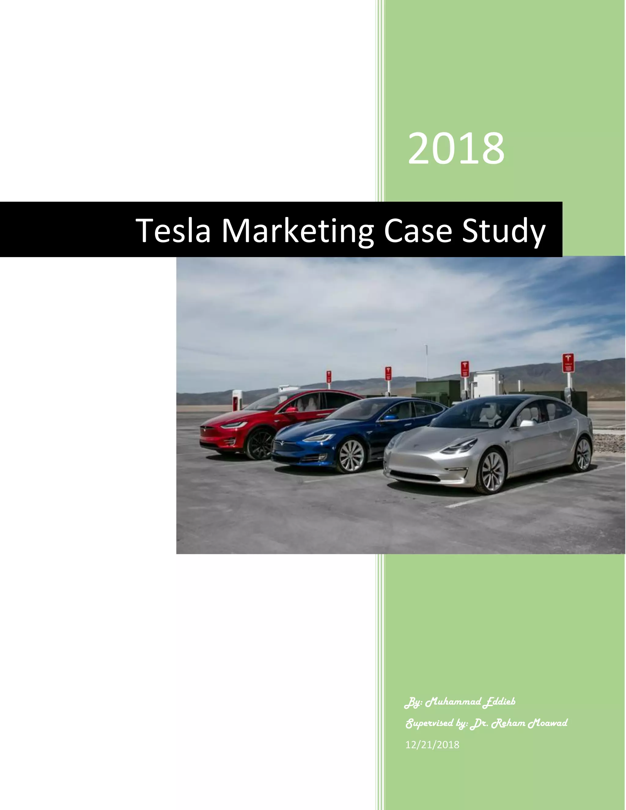 Tesla Marketing Strategy case study | PDF | Automotive Industry ...