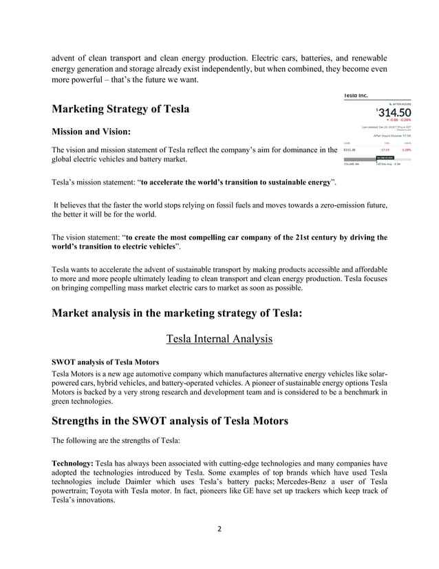 Tesla Marketing Strategy case study | PDF | Automotive Industry ...