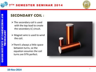 Design of Tesla coil by abinash | PPTX