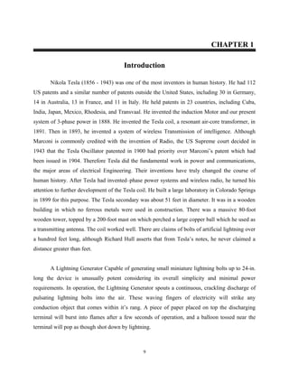 Design of Tesla coil - Report | DOC