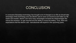 Tesla electric cars | PPTX