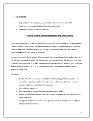 Tesla strategic management final | DOCX