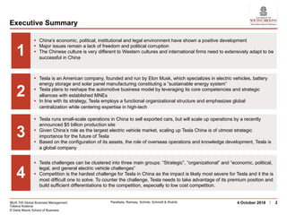 Suggestions Tesla in China | PPT