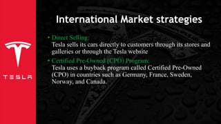 TESLA: international business strategies | PDF
