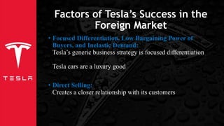 TESLA: international business strategies | PDF