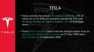 TESLA: international business strategies | PDF