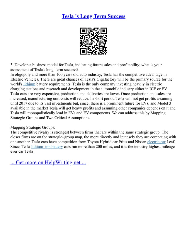 Tesla Mission Statement | PDF