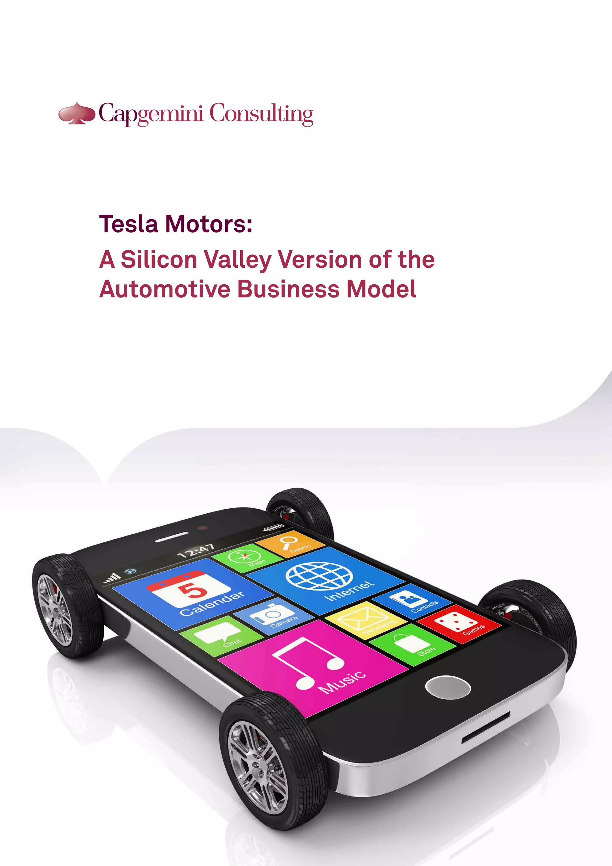 Tesla motors a silicon valley version of the automotive business model ...