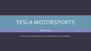 Tesla Motorsports Training Overview | PPT