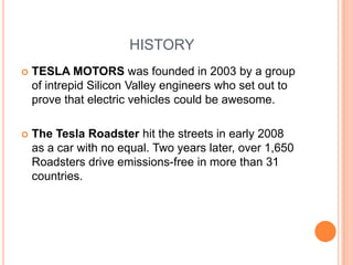 Tesla motors ppt | PPTX