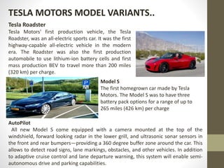 Tesla motors presentation | PPTX