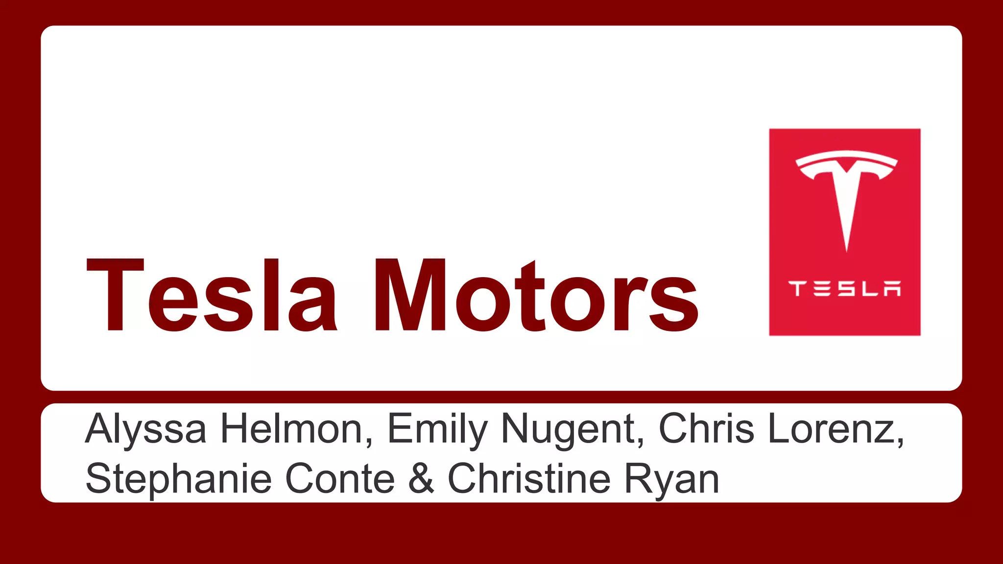 Tesla project strategy presentation | PDF