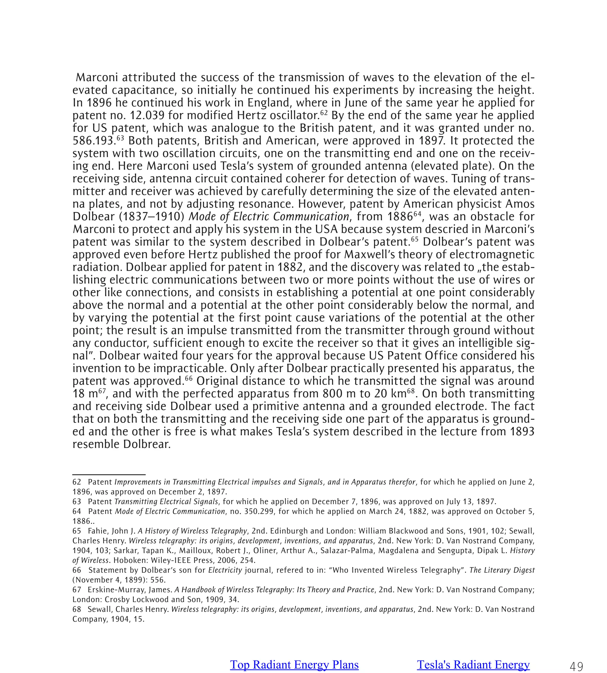 Tesla's Radiant Energy and Tesla's World System | PDF