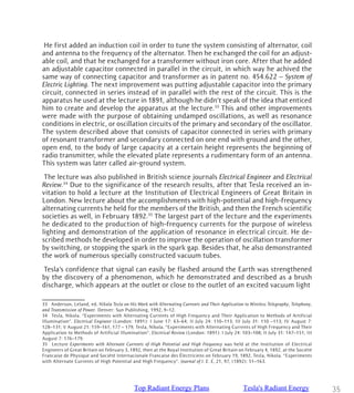 Tesla's Radiant Energy and Tesla's World System | PDF