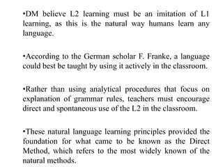 TESL methodology- Direct Method | PPTX