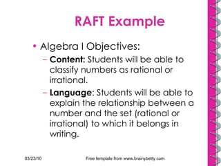 Tesol 2010: Reimagining Differentiated Instruction for Language ...