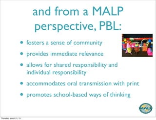 Project-Based Learning for ELLs with Limited or Interrupted Formal Education | PDF