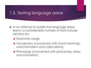 Fundamental concepts and principles in Language Testing | PPTX