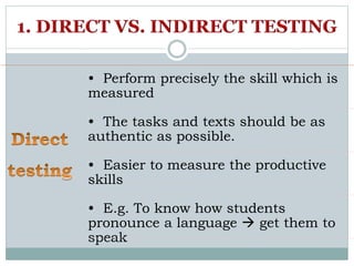 Types of tests and types of testing | PPTX