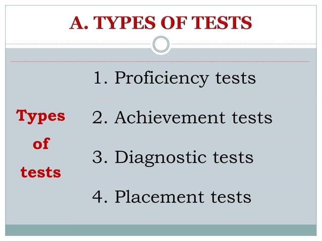 Types of tests and types of testing | PPT