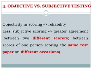 Types of tests and types of testing | PPTX
