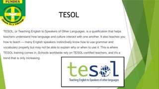 TESOL around the world and the importance.pptx | Education